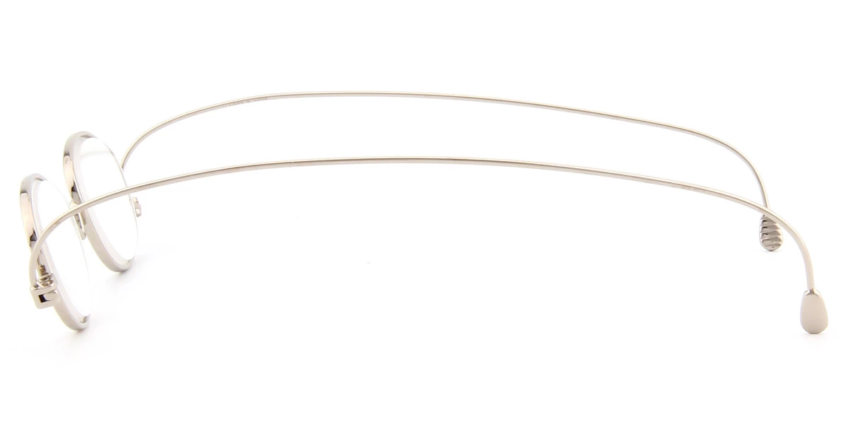 XI-422 Oval Silver Eyeglasses Frames | Leoptique