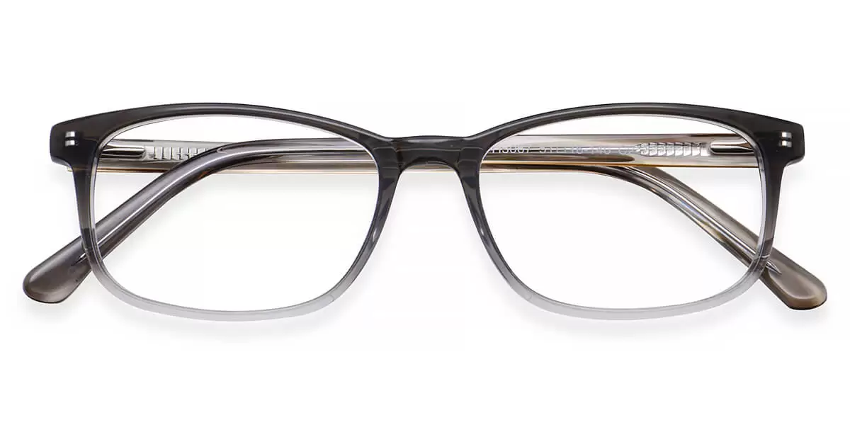 H5067 Rectangle Gray Eyeglasses Frames | Leoptique