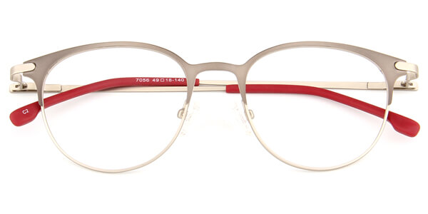 71026 Oval Browline Black Eyeglasses Frames | Leoptique